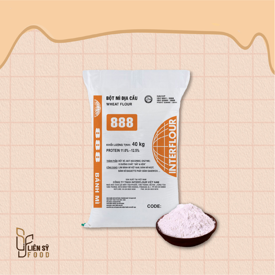 BỘT MÌ ĐỊA CẦU 888 | Liên Sỹ Food